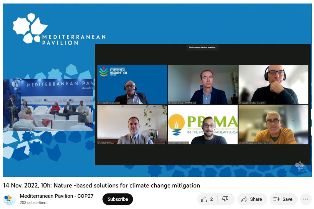 The transition from knowledge to action at the heart of the discussions at COP27 Mediterranean ...